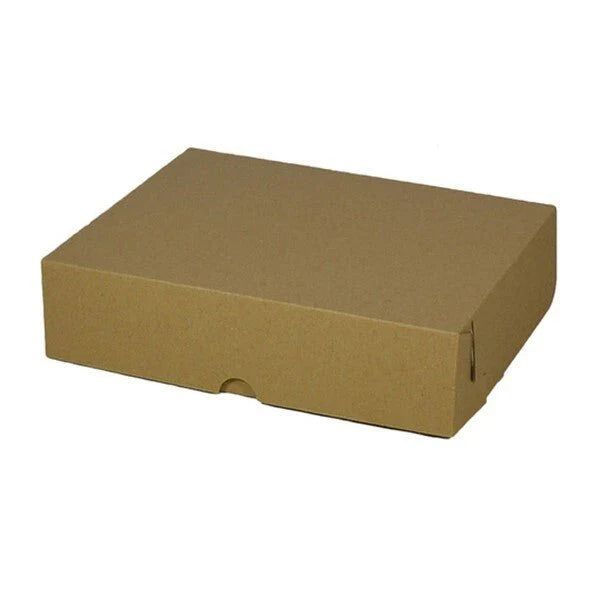 SAMPLE - E Flute - Cardboard Cake Box 27729 - Kraft Brown – Australian ...