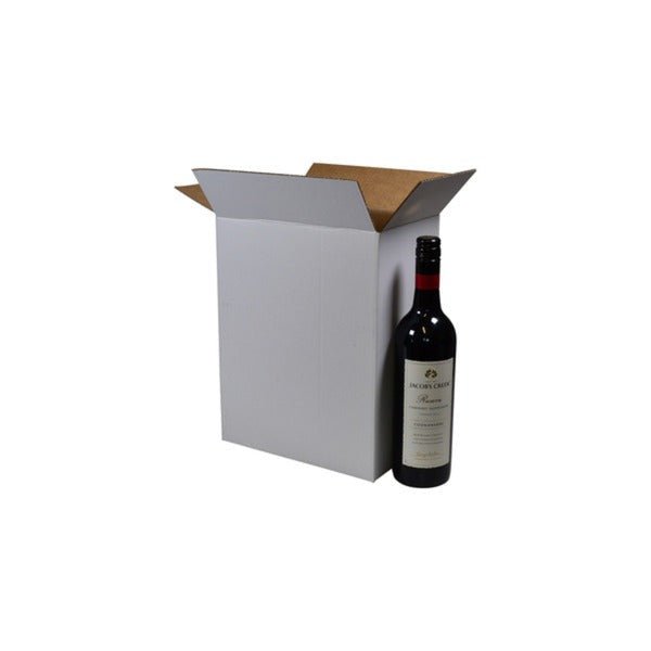 SAMPLE - 6 Bottle Wine [RSC Shipping Carton ] 311mm High - Kraft White ...