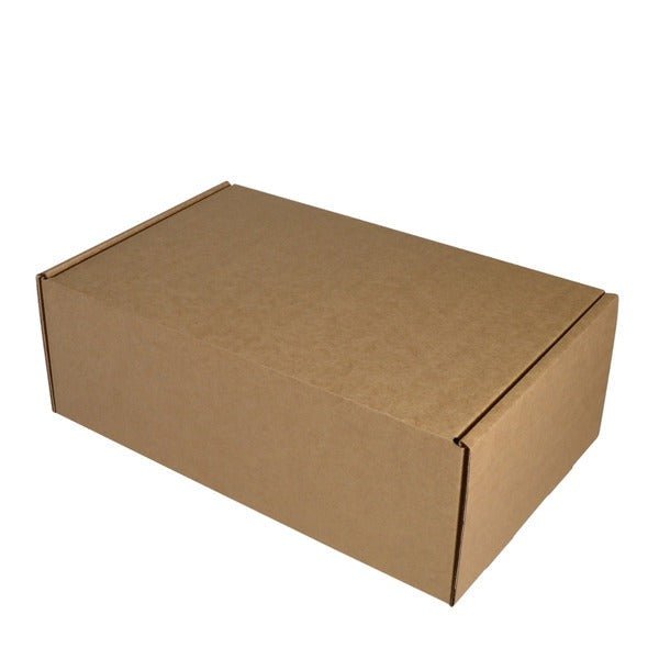 SAMPLE - B Flute - One Piece Postage & Mailing Box 19011 - Kraft Brown ...