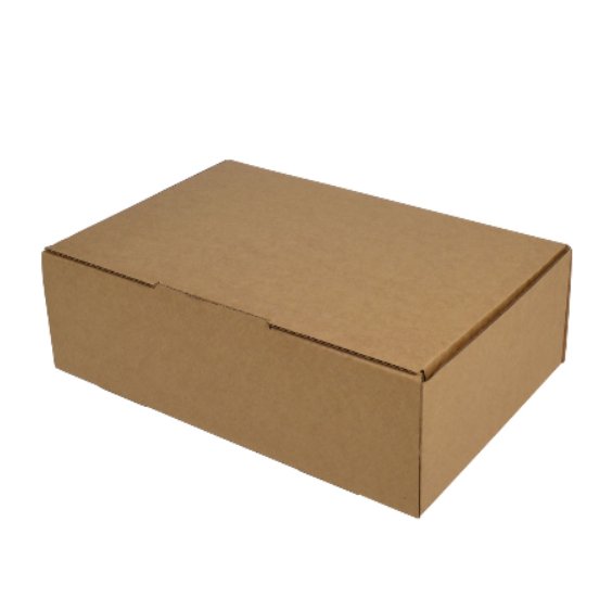 SAMPLE - B Flute - One Piece Postage & Mailing Box 24098 - Kraft Brown ...