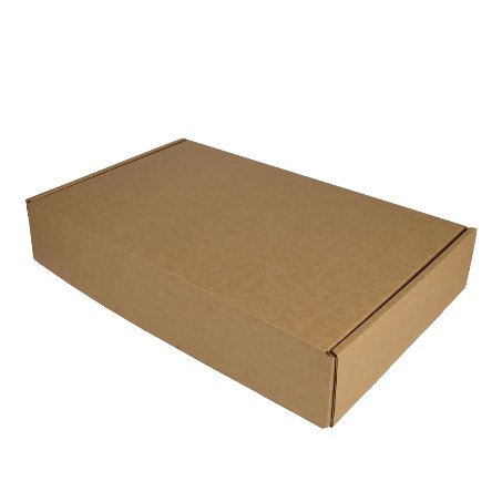SAMPLE - B Flute - One Piece Postage & Mailing Box 24472 - Kraft Brown ...