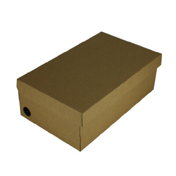 SAMPLE - E Flute - One Piece Shoe Box with Ventilation Pull Hole - Kra ...