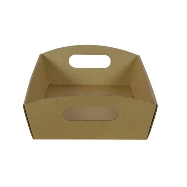 SAMPLE - E Flute - Small Cardboard Hamper Tray - Kraft Brown ...