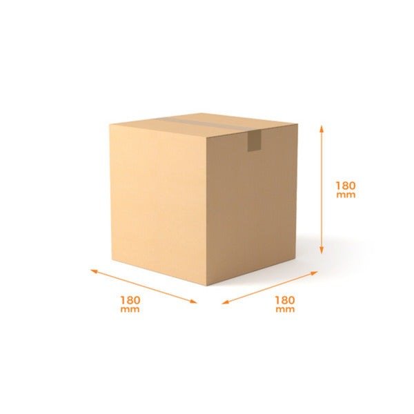 SAMPLE - RSC Shipping Carton 180mm Cube - 1C Kraft Brown Board (180 x ...