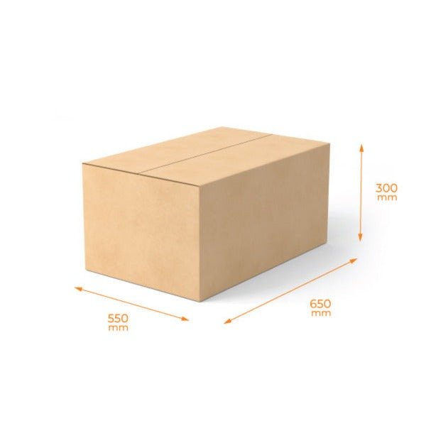SAMPLE RSC Shipping Carton 300858 1C Kraft Brown Board Oversized Deliv ...