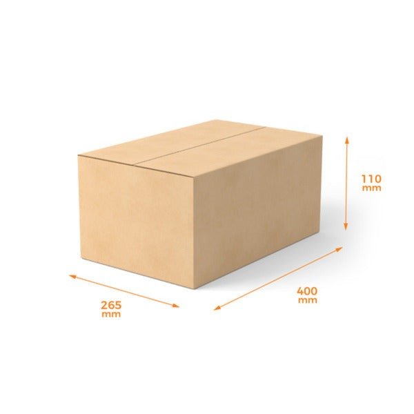 SAMPLE - RSC Shipping Carton C2 - 1C Kraft Brown Board (400 x 265 x 11 ...