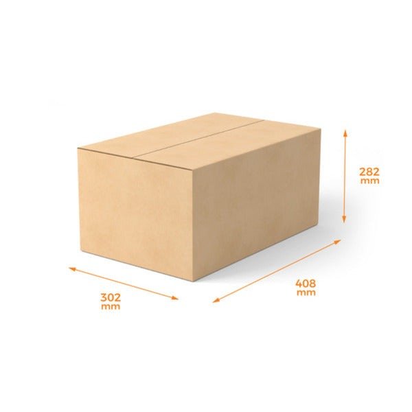 SAMPLE - RSC Shipping Carton Code 4 - 1C Kraft Brown Board (408 x 302 ...