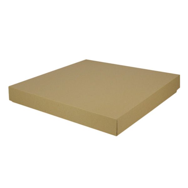 Two Piece 400mm Square Cardboard Gift Box (Base & Lid) 50mm High ...